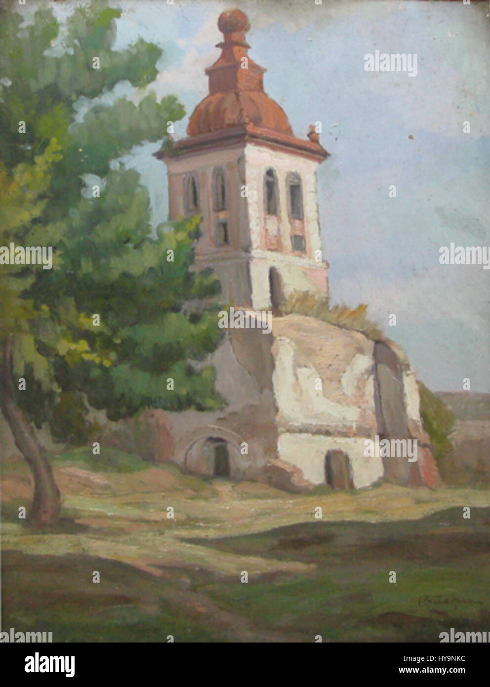 Aurel Baesu’s 'Clopotnita' (The Bell Tower) depicts a traditional rural ...