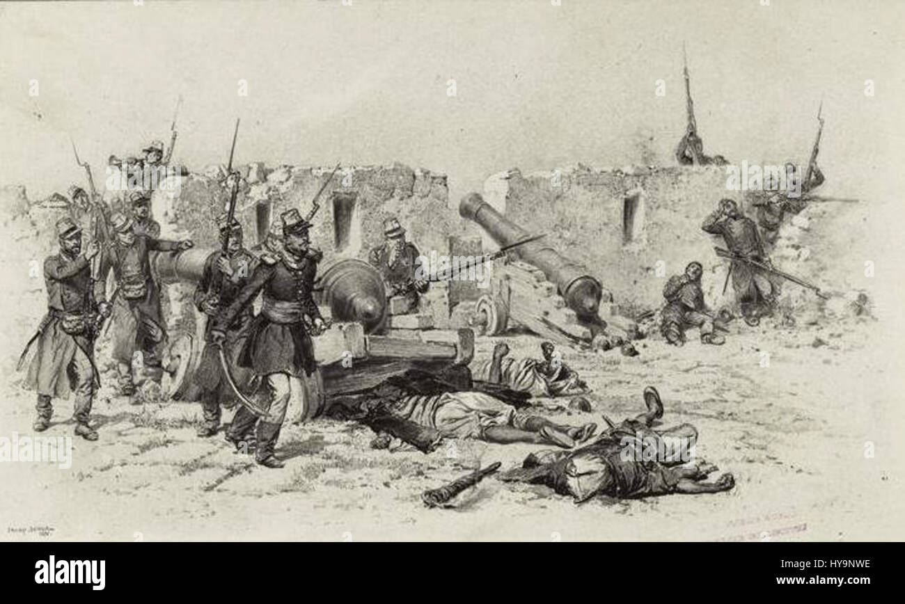 This artwork by Édouard Detaille depicts the Light Infantry of Africa ...