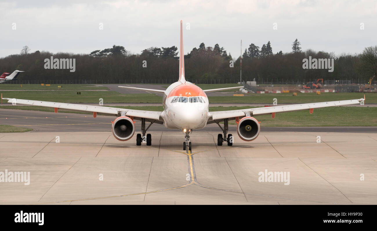 London Stansted airport; Easyjet Airbus A319 - MSN 3788 Stock Photo - Alamy
