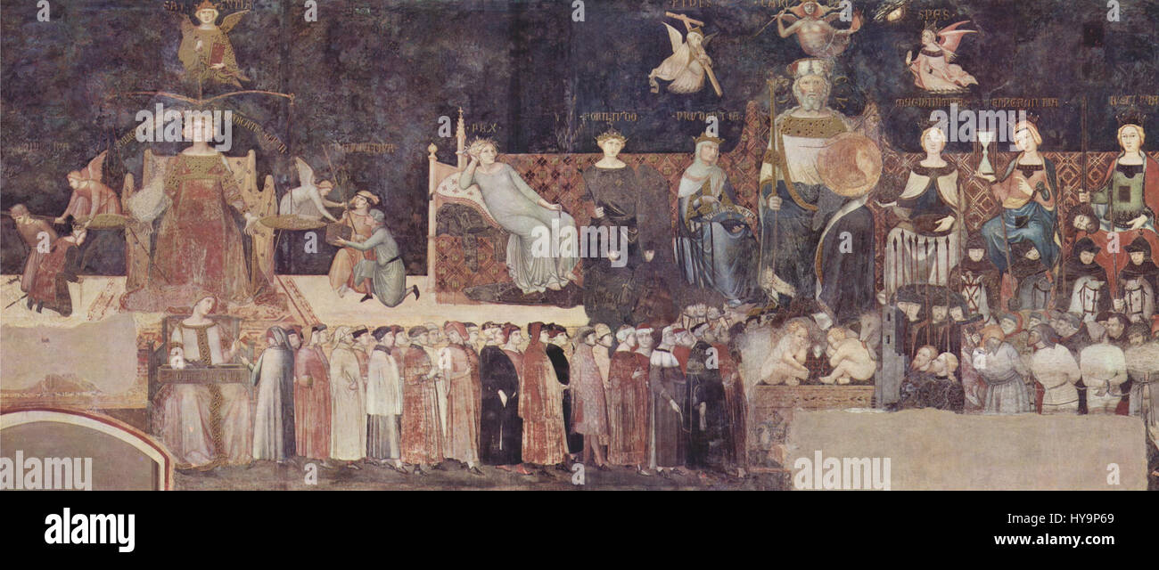 Ambrogio Lorenzetti was an Italian painter of the Sienese school, known ...