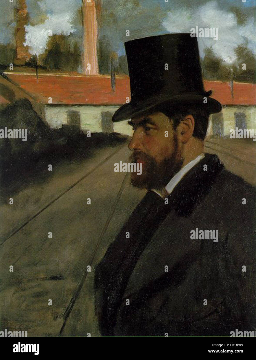 Edgar Degas’ portrait of Henri Rouart, set in front of his factory ...