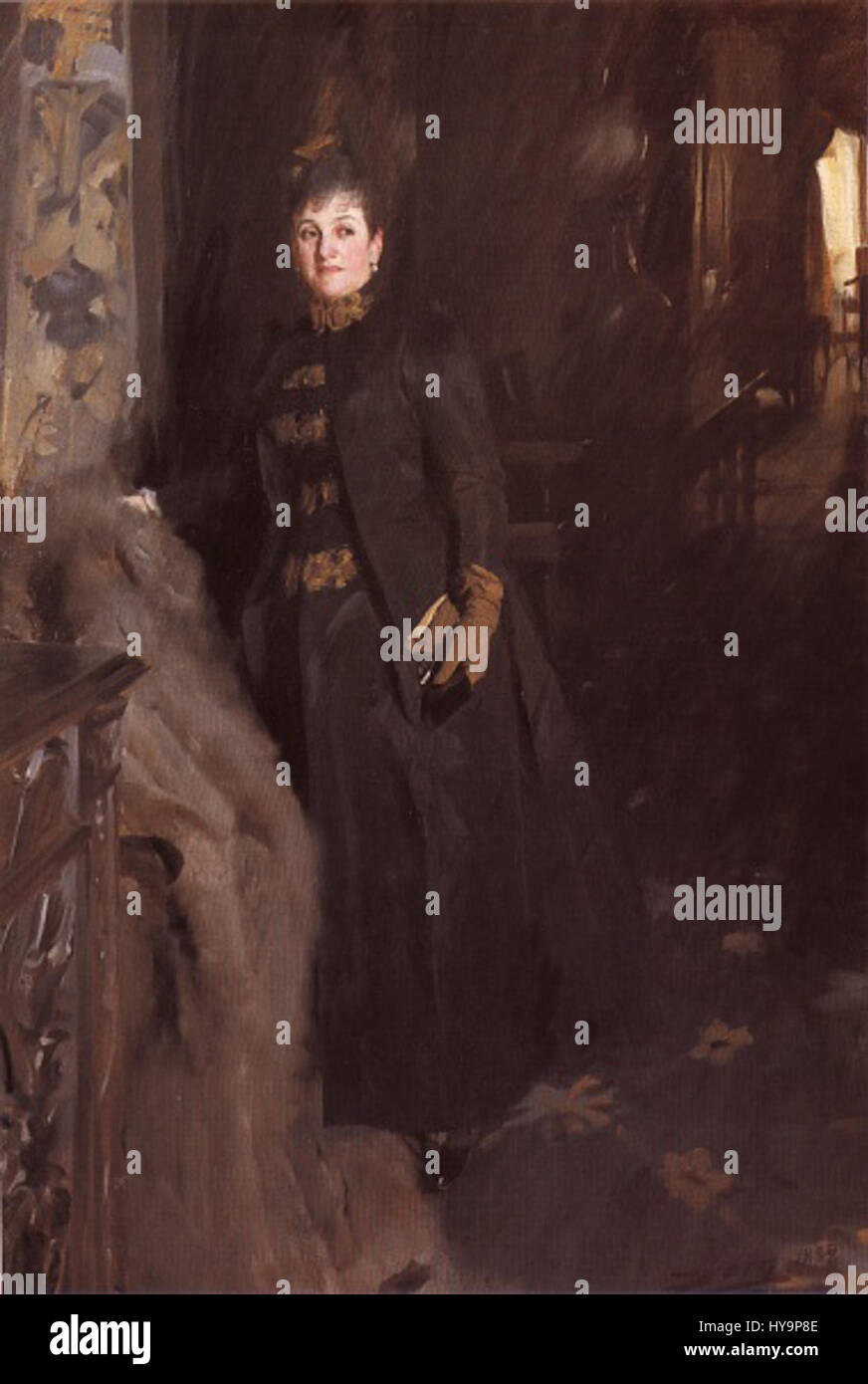 'Madame Clara Rikoff' is a portrait by Swedish artist Anders Zorn ...