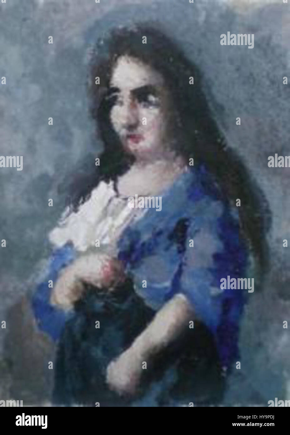 This portrait of a woman, titled 'Balgley jacob jacques,' is a work of ...