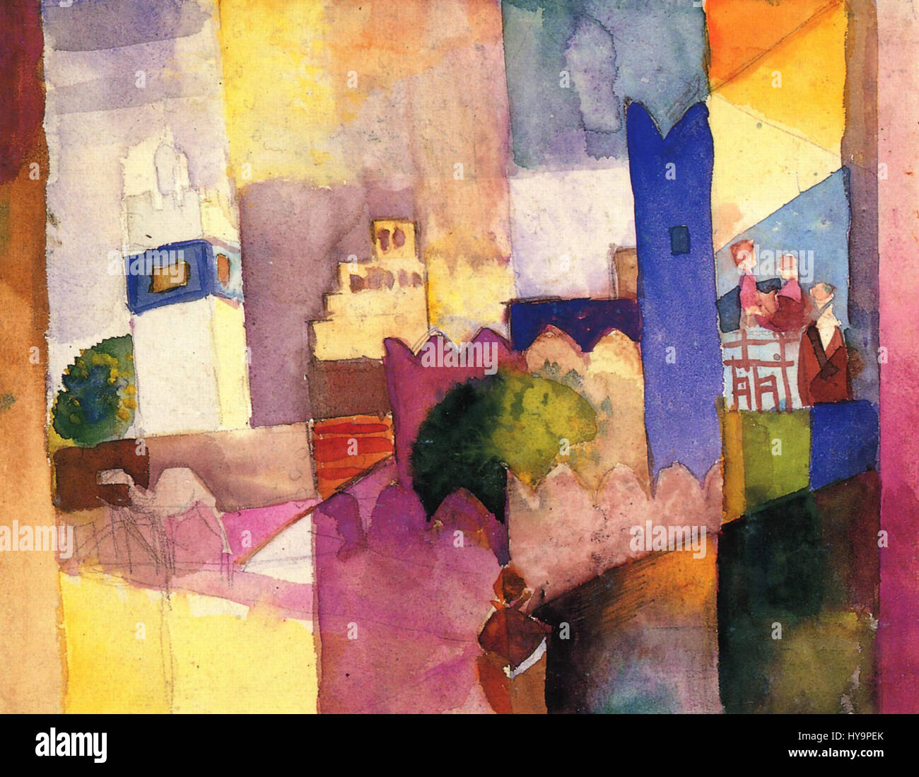 'August Macke 023' is a colorful, modernist painting by the German ...