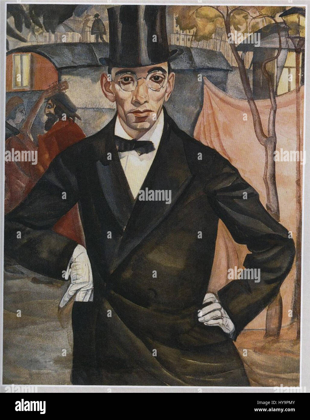 Boris Grigoriev’s painting “32” features his characteristic ...