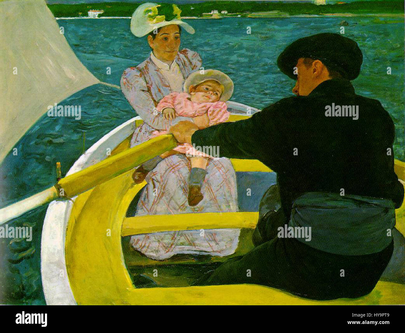 Mary cassatt boating party painting art artist hi-res stock photography ...
