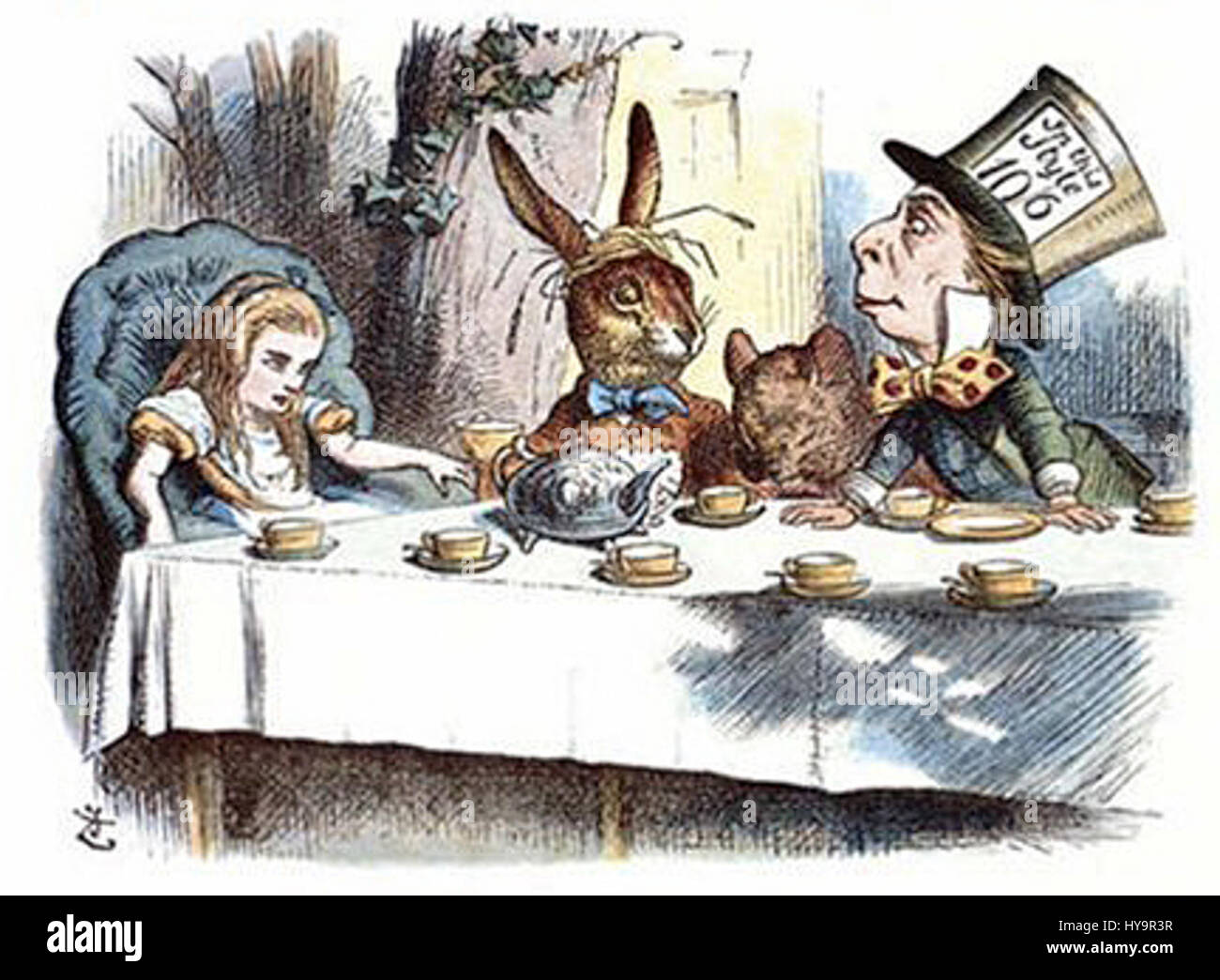 Tea party in style Cut Out Stock Images & Pictures - Alamy