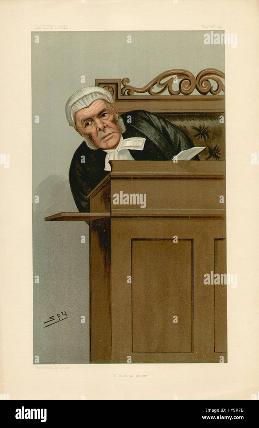 The 'Vanity Fair' illustration of Judge Bacon, dated November 4, 1897 ...