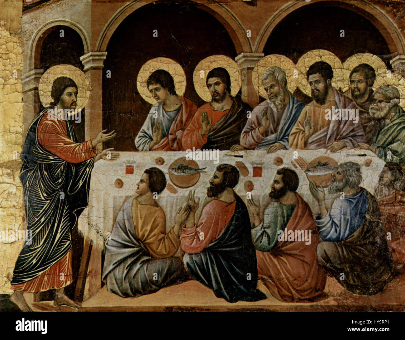 This work by Duccio di Buoninsegna, a pivotal figure in Italian art ...