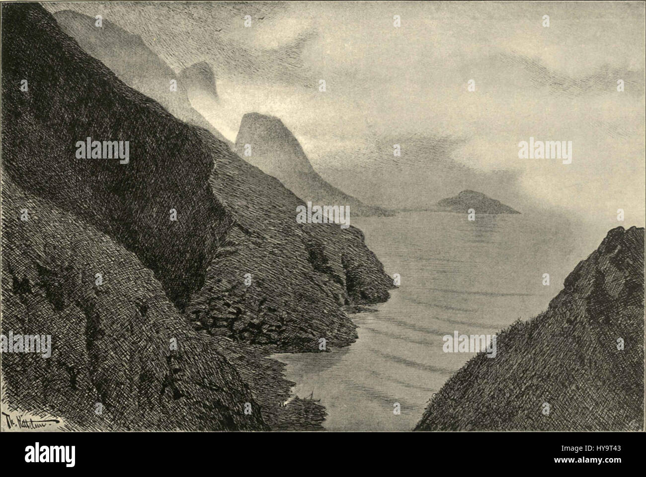 'Fra Lofoten' is a painting by Norwegian artist Johan Christian Dahl ...