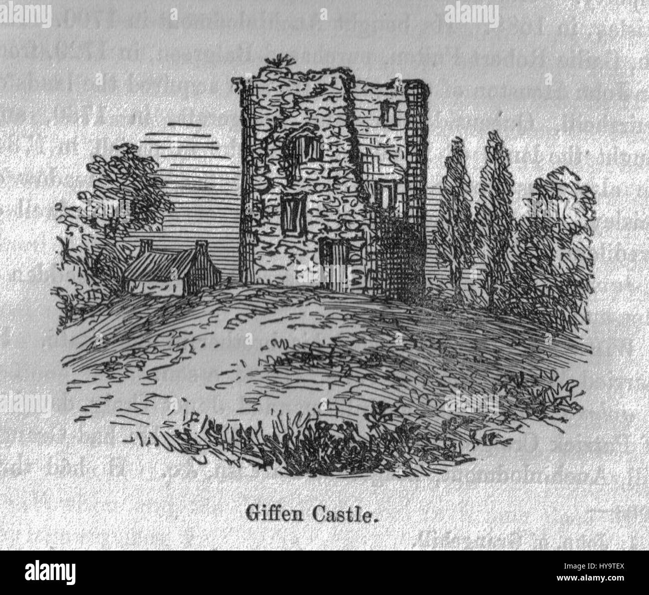 This title refers to an image or artwork depicting Giffen Castle in the ...