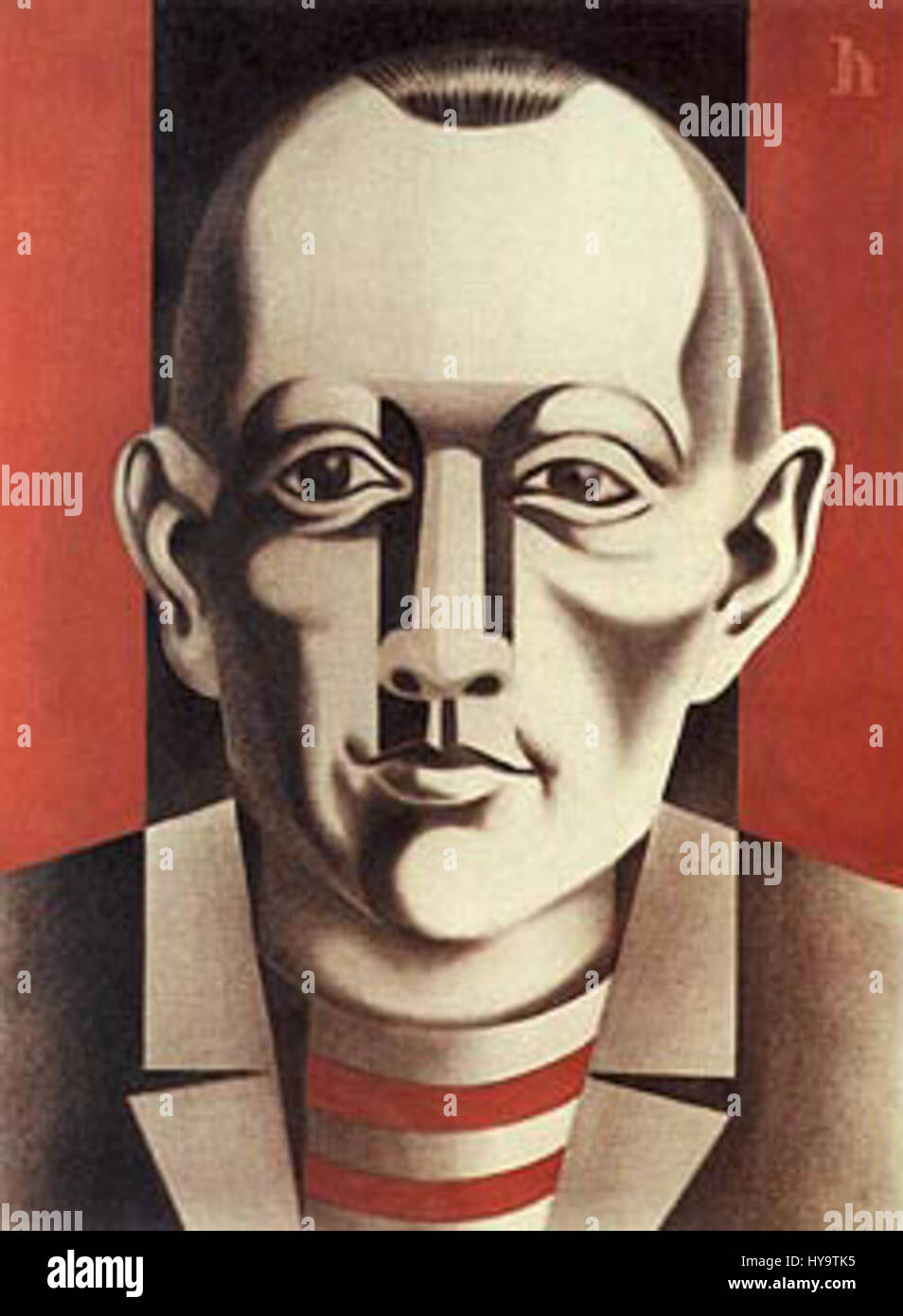 'Bildnis Dr. Haubrich' is a portrait by Heinrich Hoerle, a member of ...