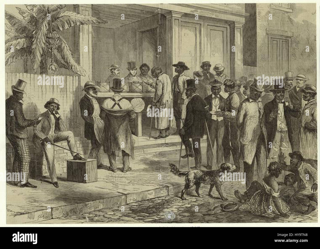 African americans vote reconstruction hi-res stock photography and ...