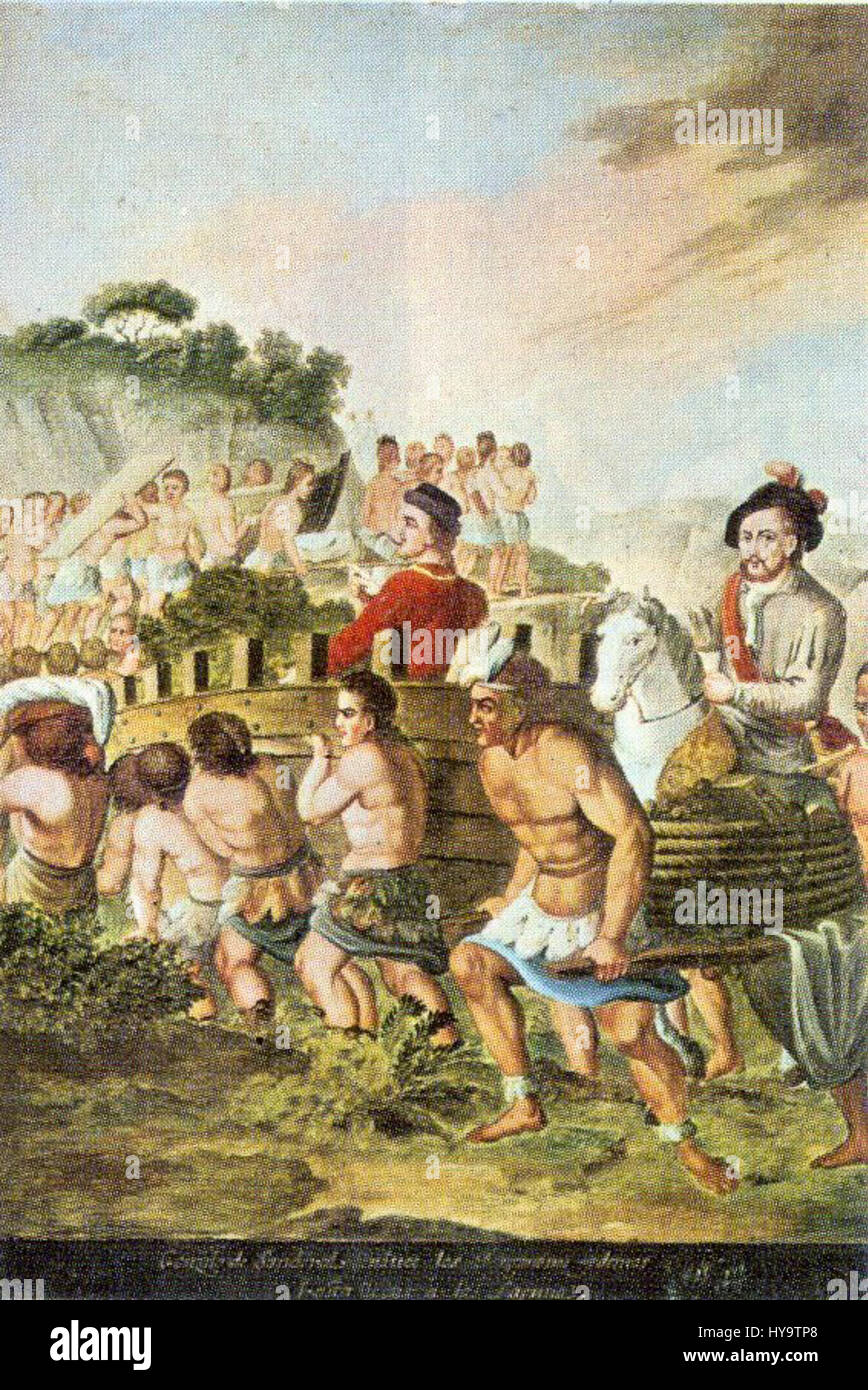 Gonzalo de Sandoval, a Spanish conquistador, is depicted in historical ...