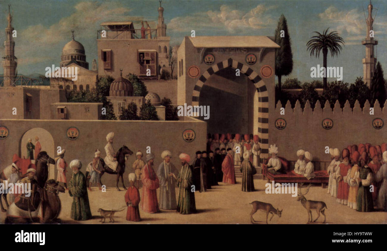 This artwork attributed to the Bellini school represents the iconic ...