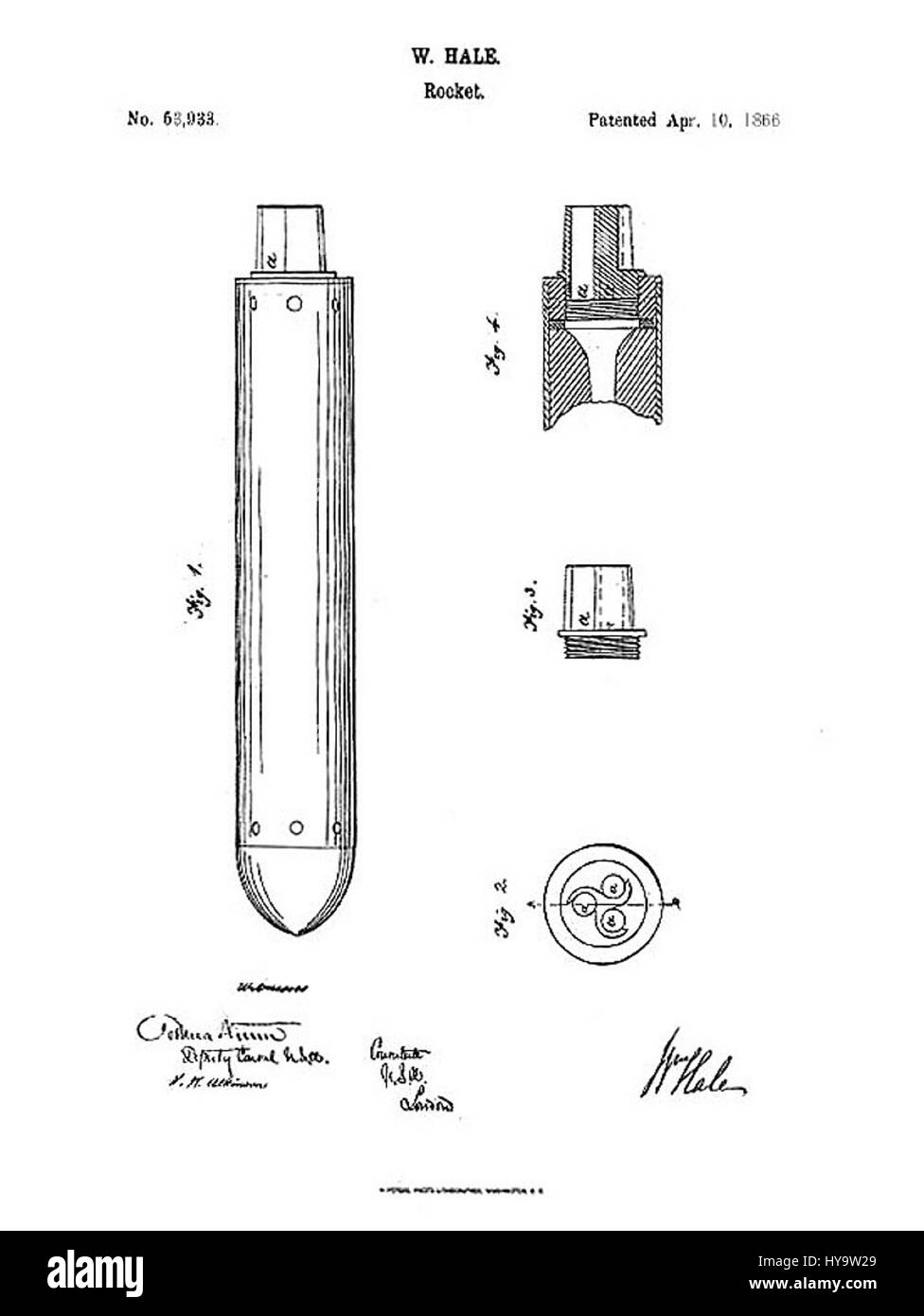 Hale rotary rocket drawing Stock Photo - Alamy