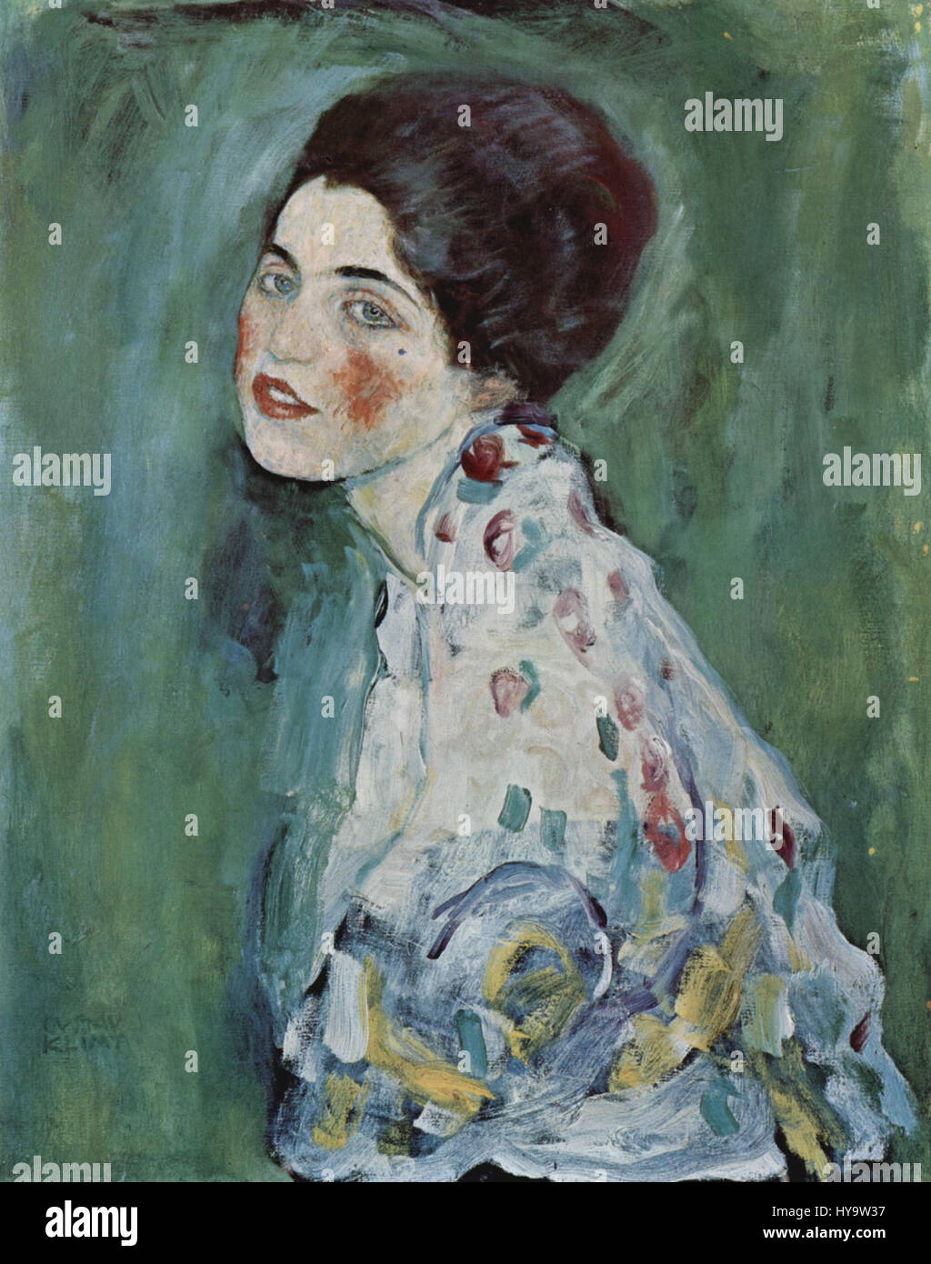 Gustav Klimt's artwork, '061', showcases his distinctive use of ...