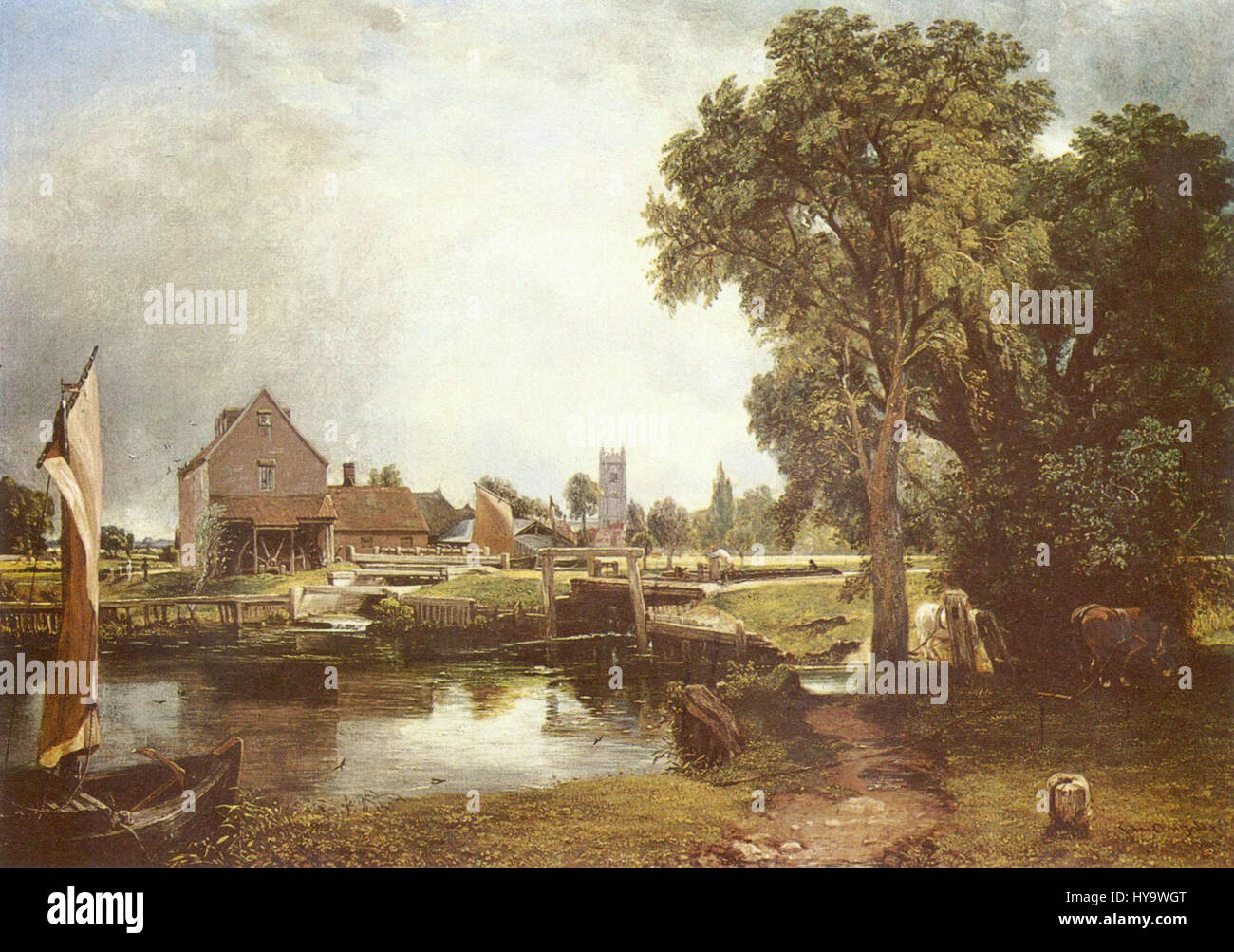 John Constable's painting, recognized for its depiction of rural landscapes, emphasizes the ...