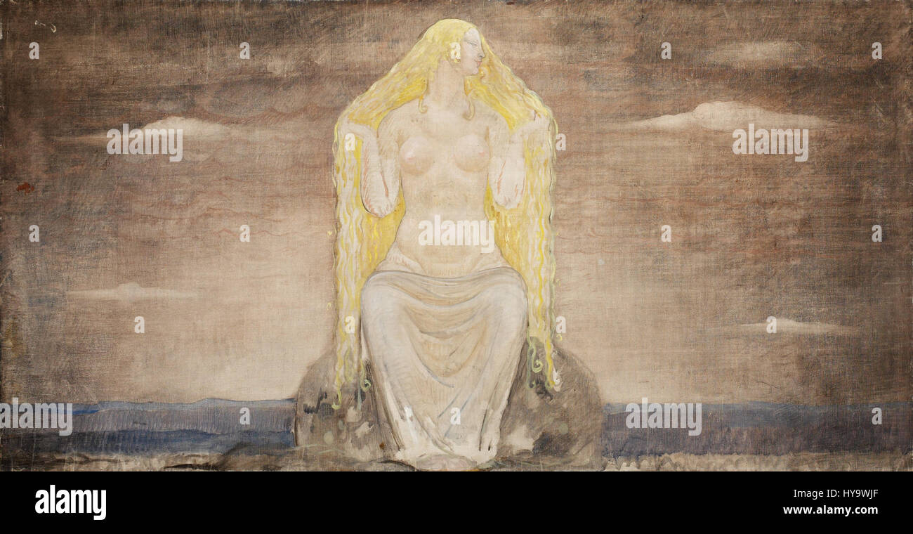 John Bauer’s 'Freja' portrays the Norse goddess Freja, a central figure ...