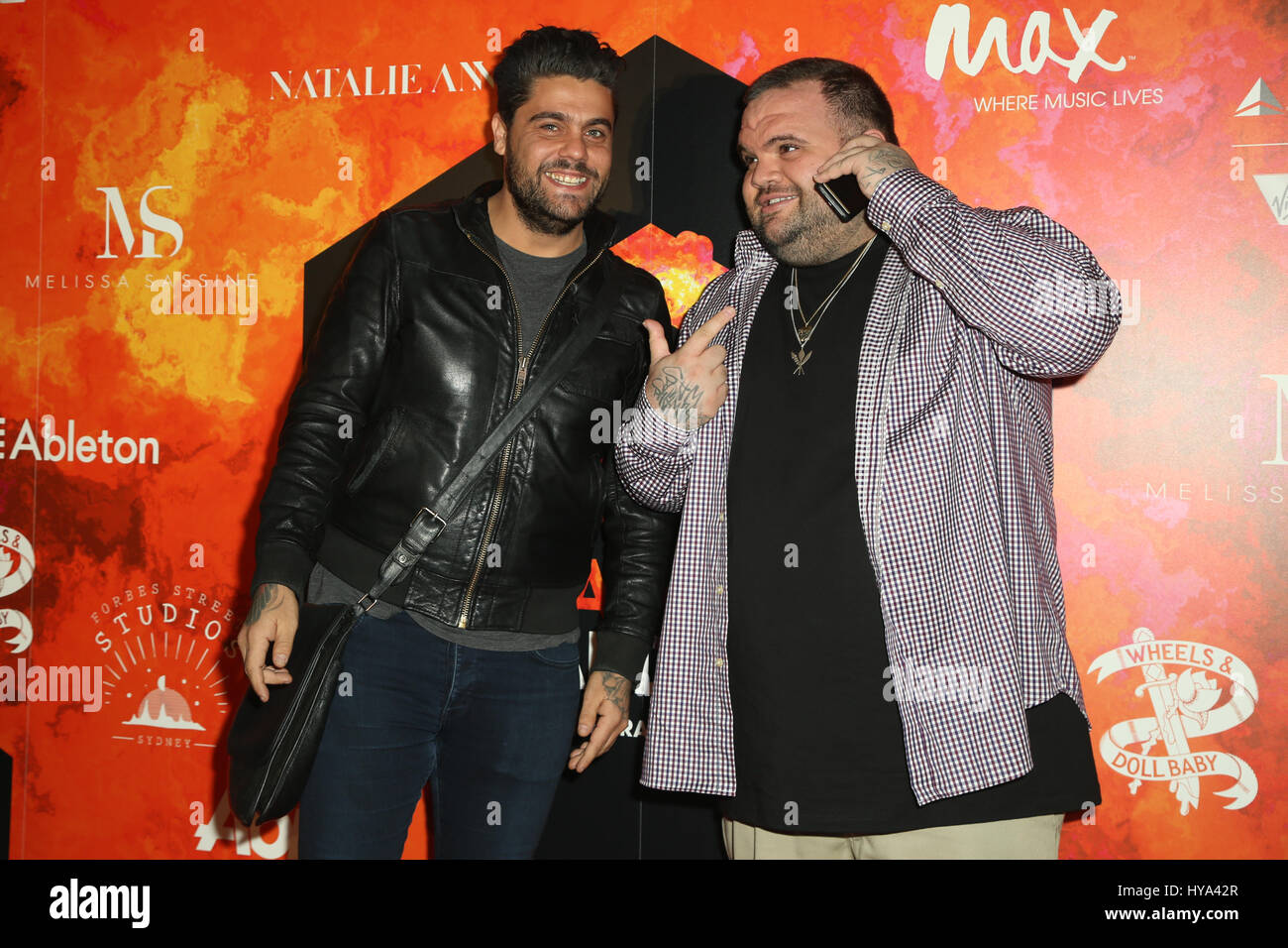Sydney, Australia. 3rd Apr, 2017. Dan Sultan and Adam Briggs attend the ...