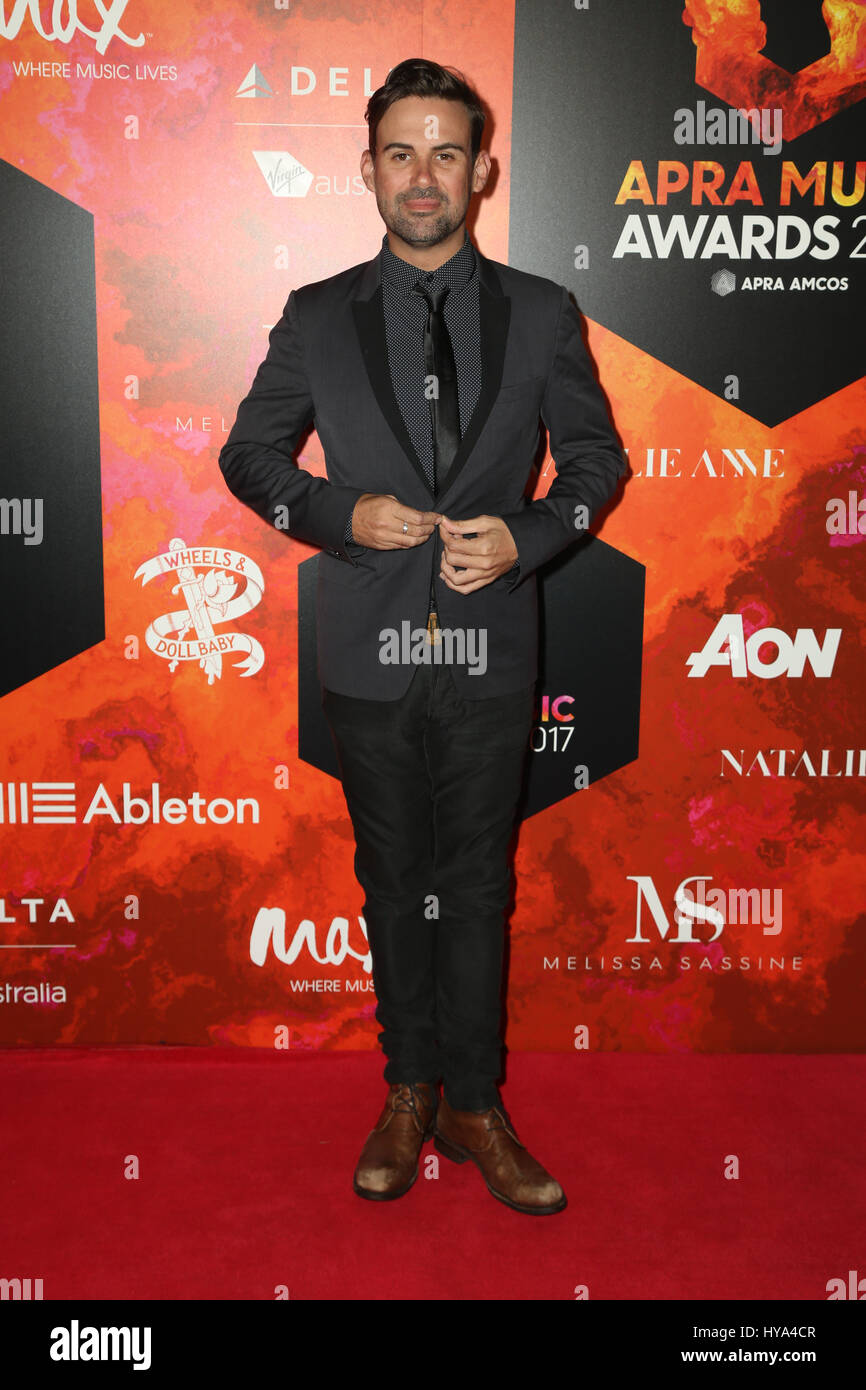 Sydney, Australia. 3rd Apr, 2017. Phil Jamieson attends the 2017 APRA ...