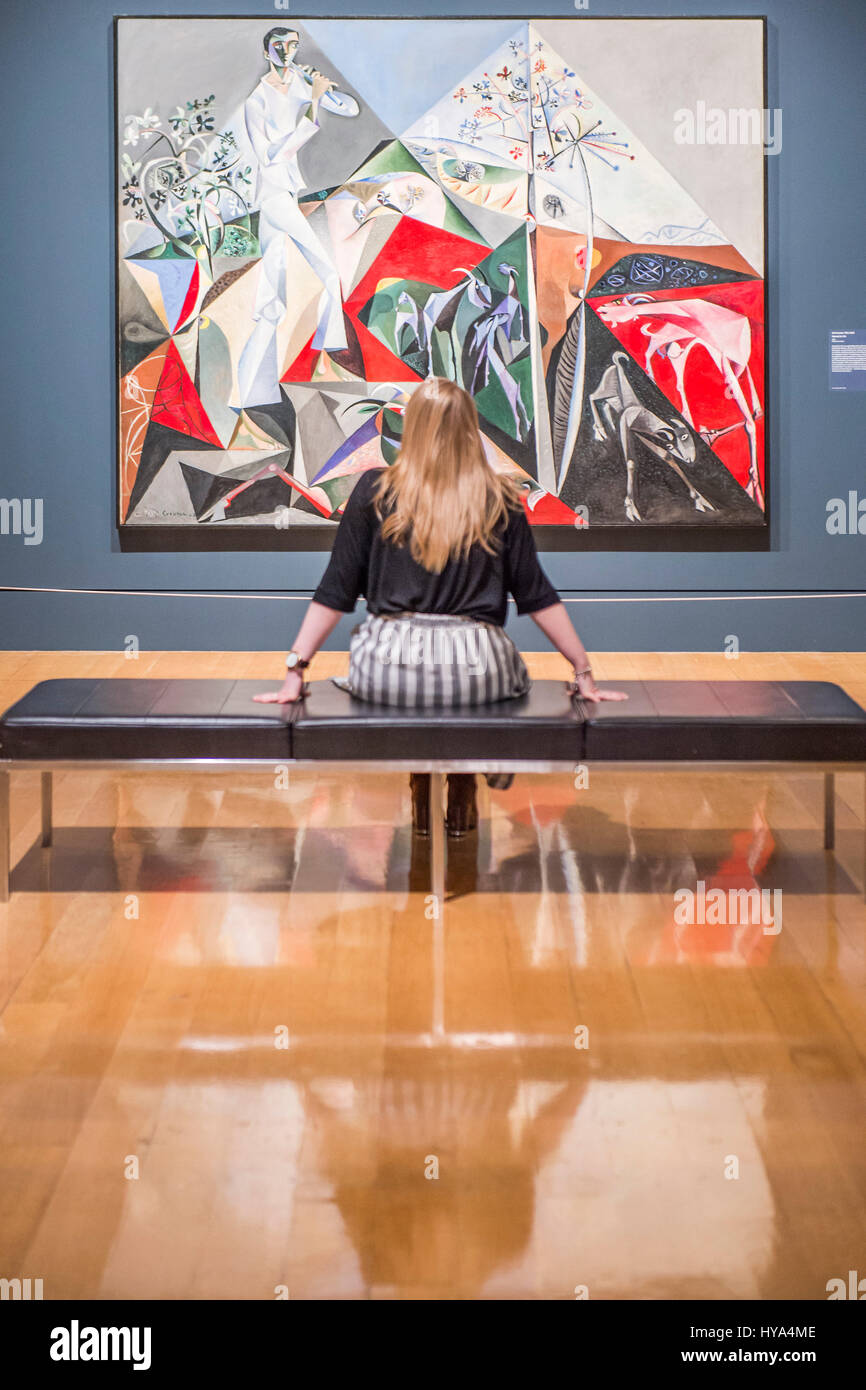 London, UK. 3rd Apr, 2017. Pastoral for PW, 1948, by John Caxton ...