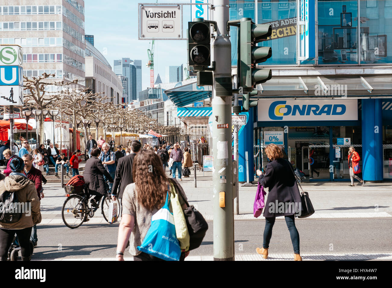 Picture of the Zeil in Frankfurt, taken on 30/03/17 | usage worldwide ...