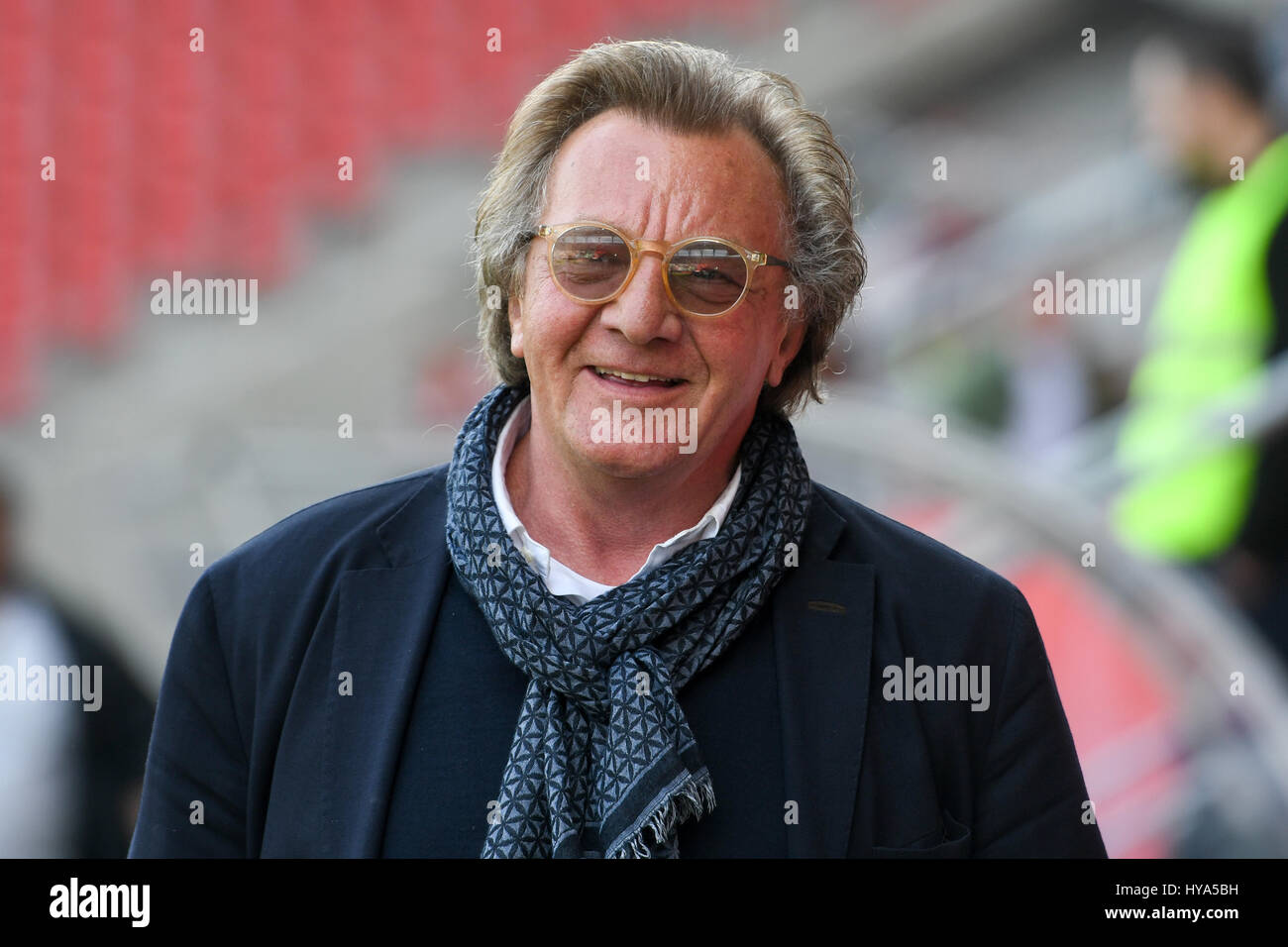 Ingolstadt, Germany. 02nd Apr, 2017. Mainz' President Harald Strutz ...