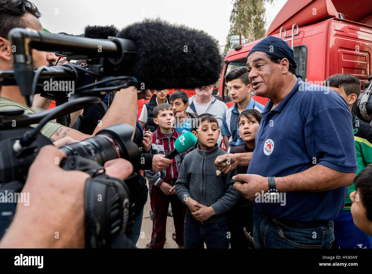 March 30, 2017 - Mosul, Nineveh Province, Iraq - After the animals had ...