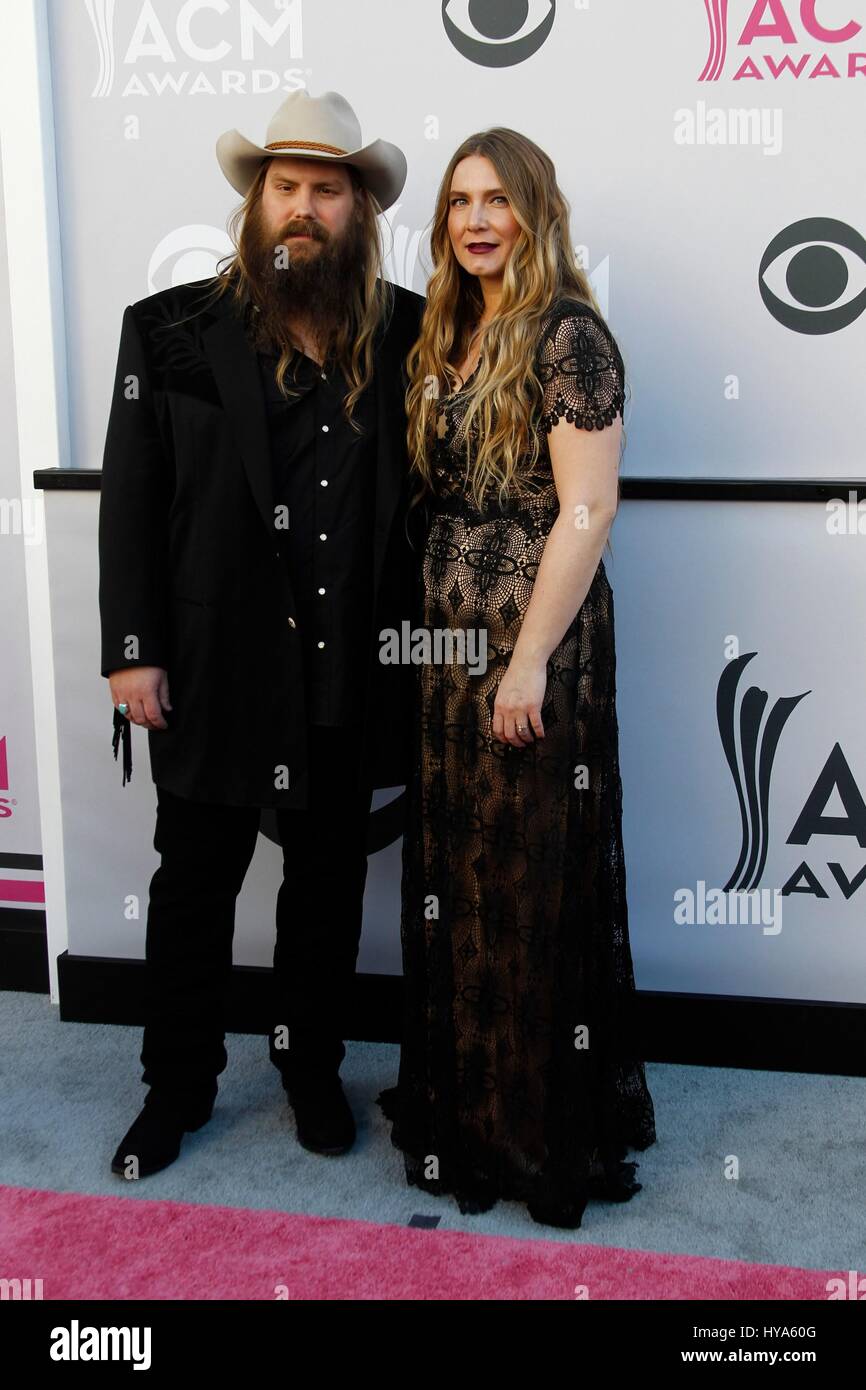 Las Vegas, NV, USA. 2nd Apr, 2017. Chris Stapleton, Morgane Stapleton ...