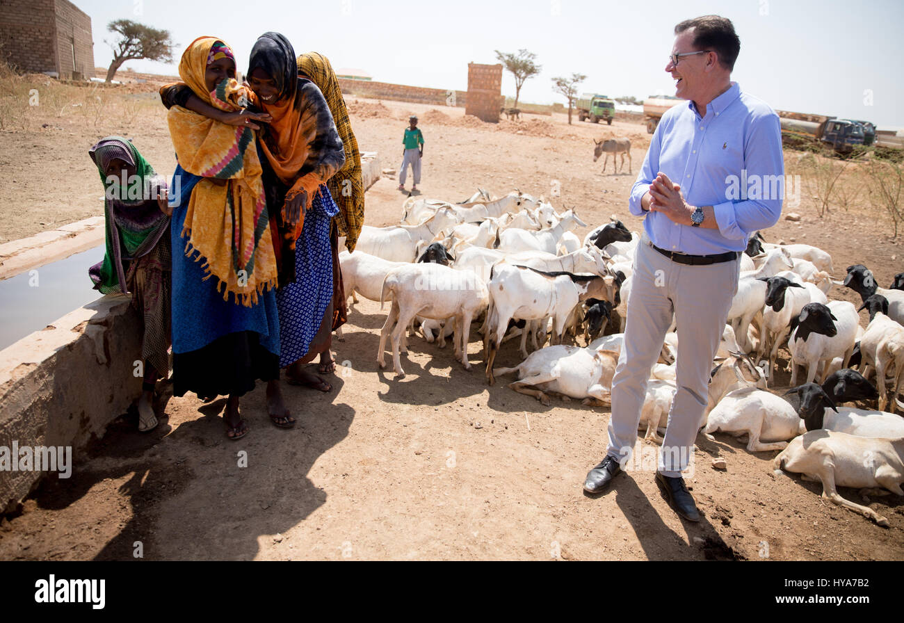 German Minister of Economic Cooperation and Development, Gerd Mueller ...
