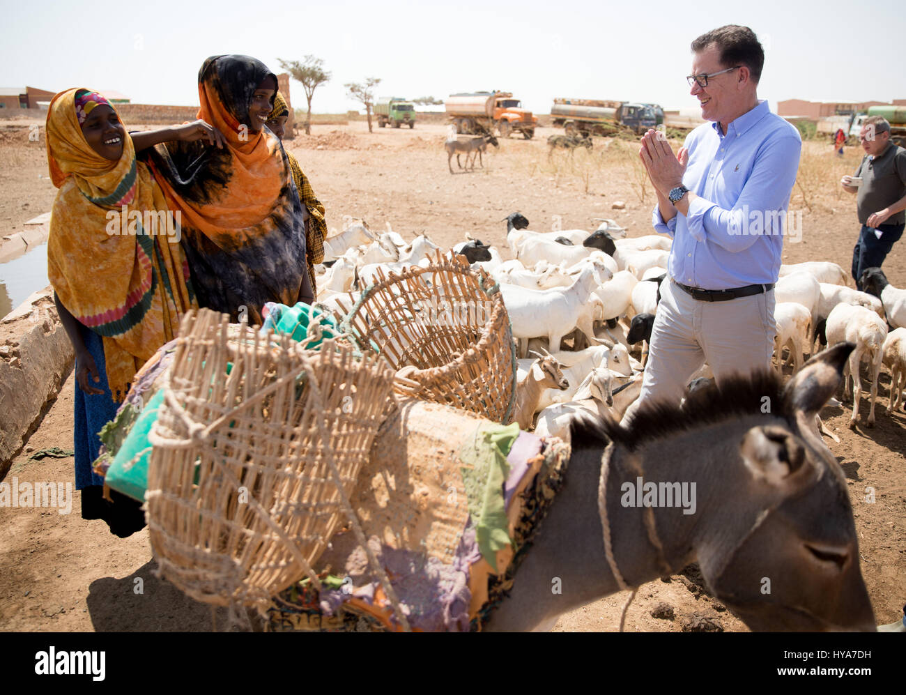 German Minister of Economic Cooperation and Development, Gerd Mueller ...