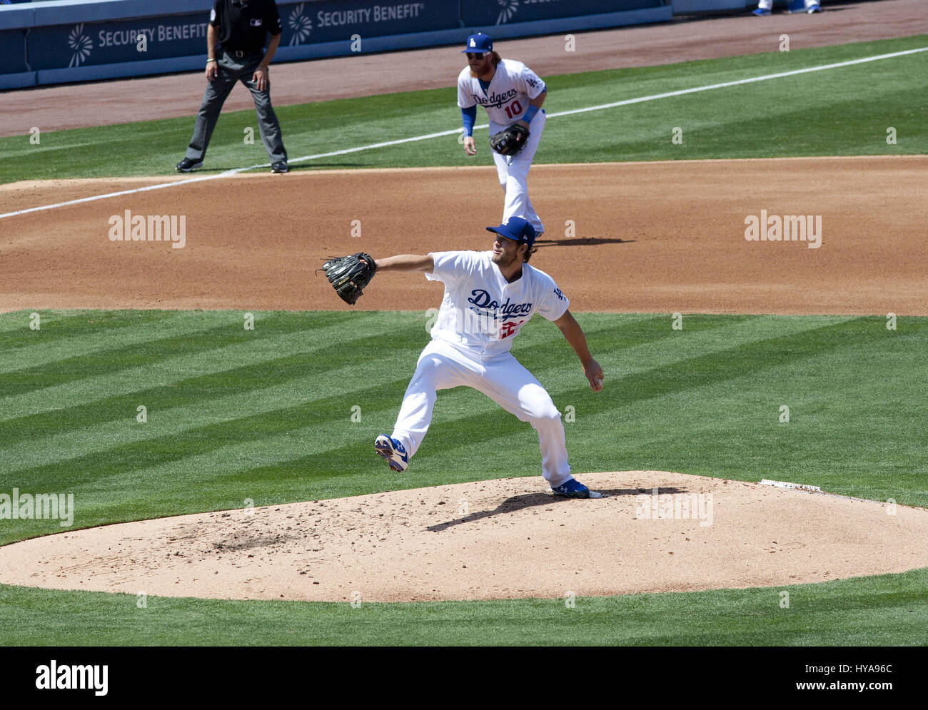 Los Angeles, CALIFORNIA, USA. 3rd Apr, 2017. Los Angeles Dodgers ...