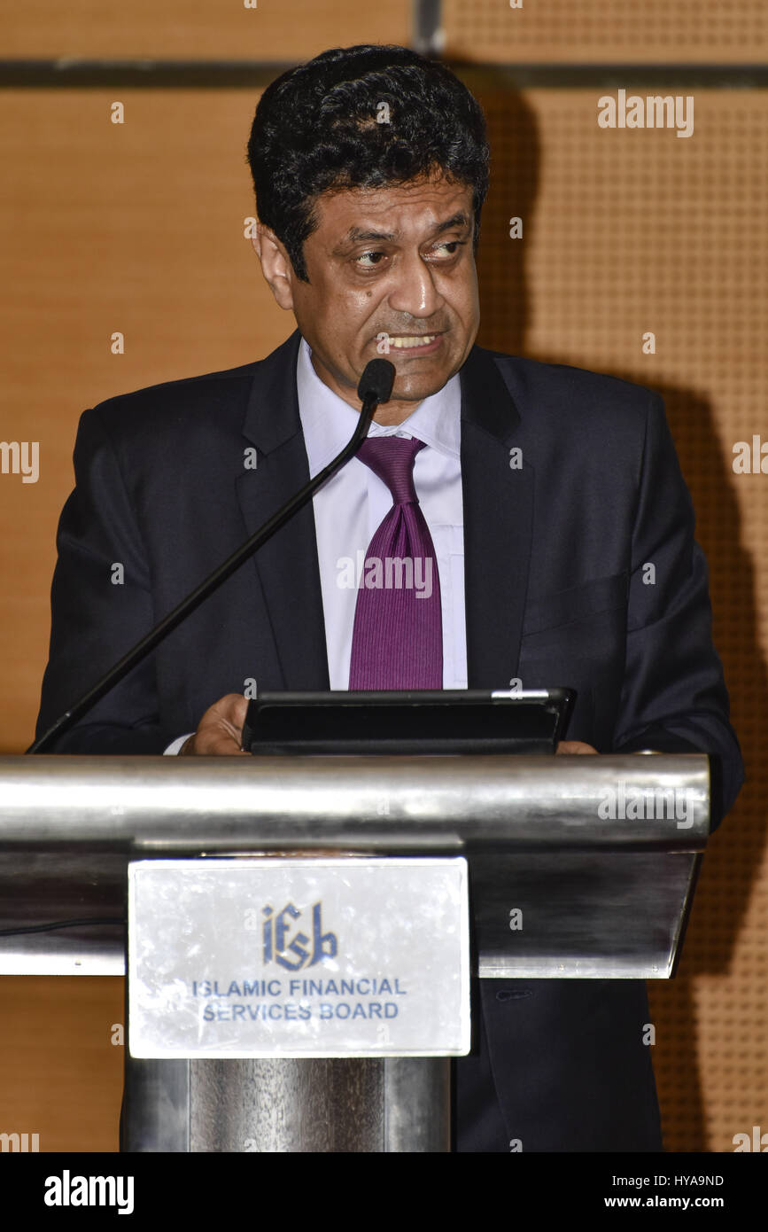 Kuala Lumpur, Malaysia. 4th Apr, 2017. Secretary-General, Islamic Financial Service Board Mr ...