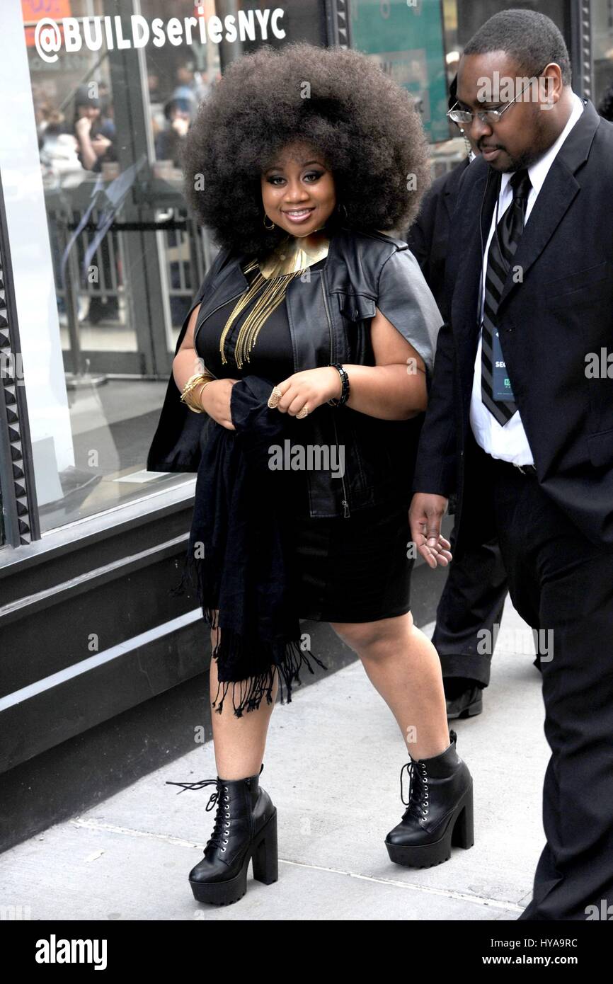 New York, NY, USA. 3rd Apr, 2017. La Porsha Renae out and about for ...