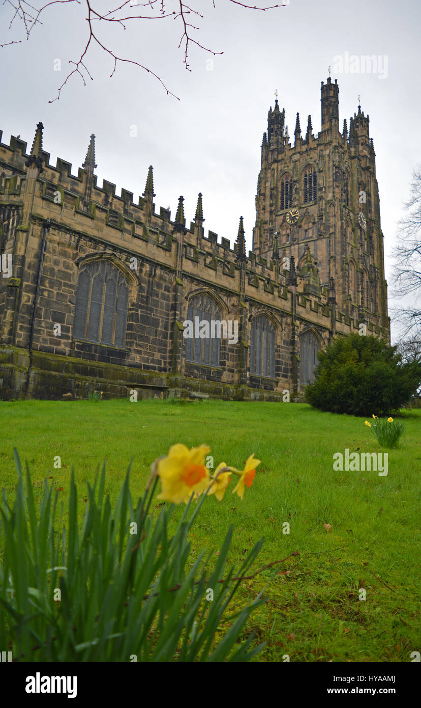 Wrexham Parish Church Stock Photo - Alamy