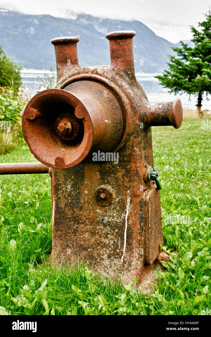 Vintage - Rusty Industrial Equipment - Machine Part - Rusty Ratchet ...