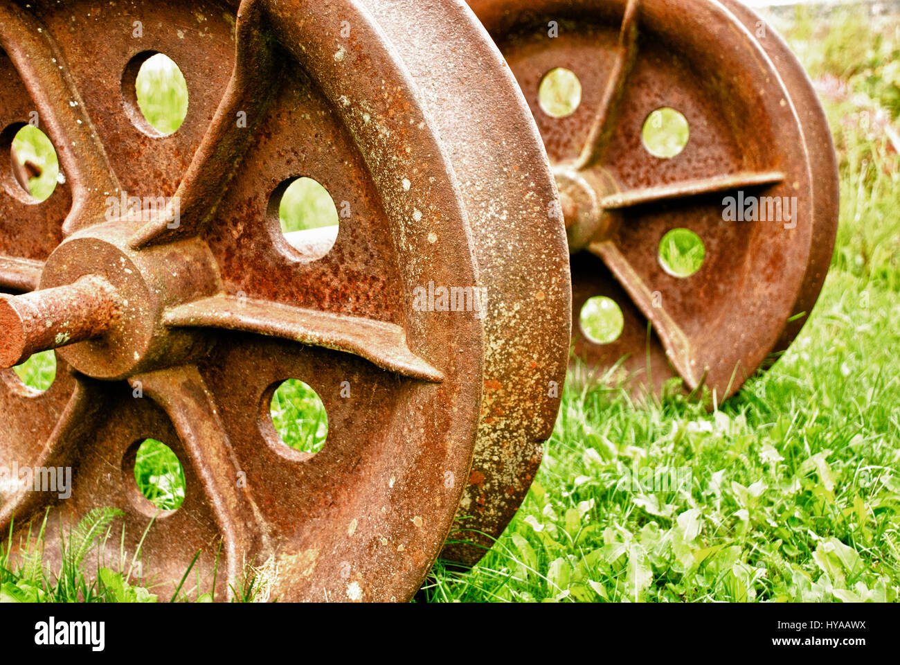 Vintage - Rusty Industrial Equipment - Machine Part - Rusty Ratchet ...