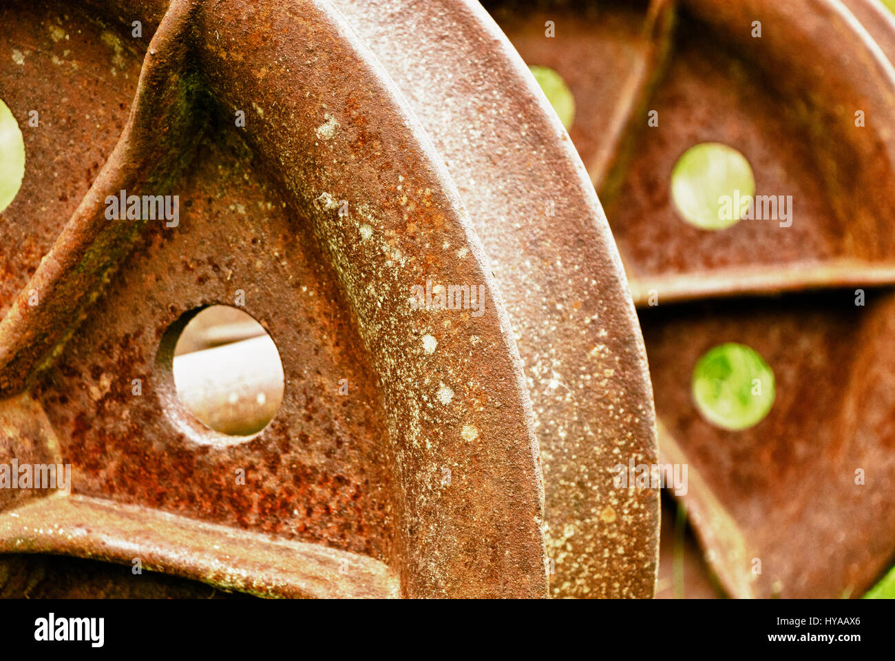 Vintage - Rusty Industrial Equipment - Machine Part - Rusty Ratchet ...