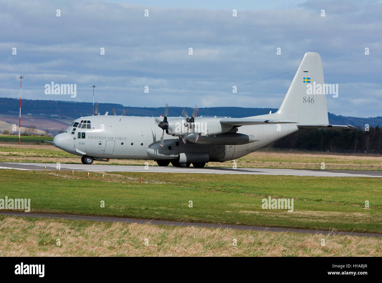 Swedish Lockheed C-130H Hercules Registration No 84006 846 makes a ...