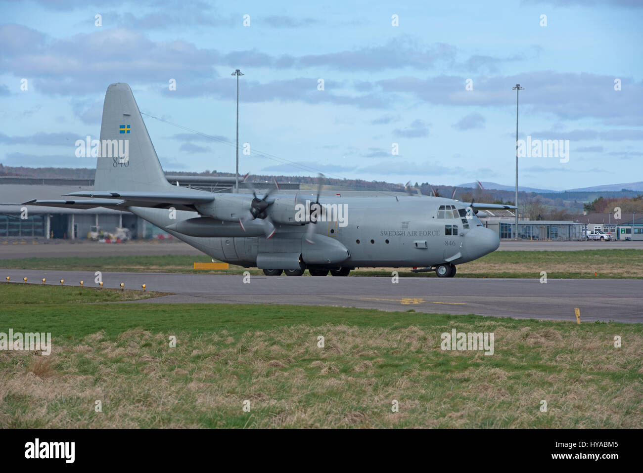 Swedish Lockheed C-130H Hercules Registration No 84006 846 makes a ...