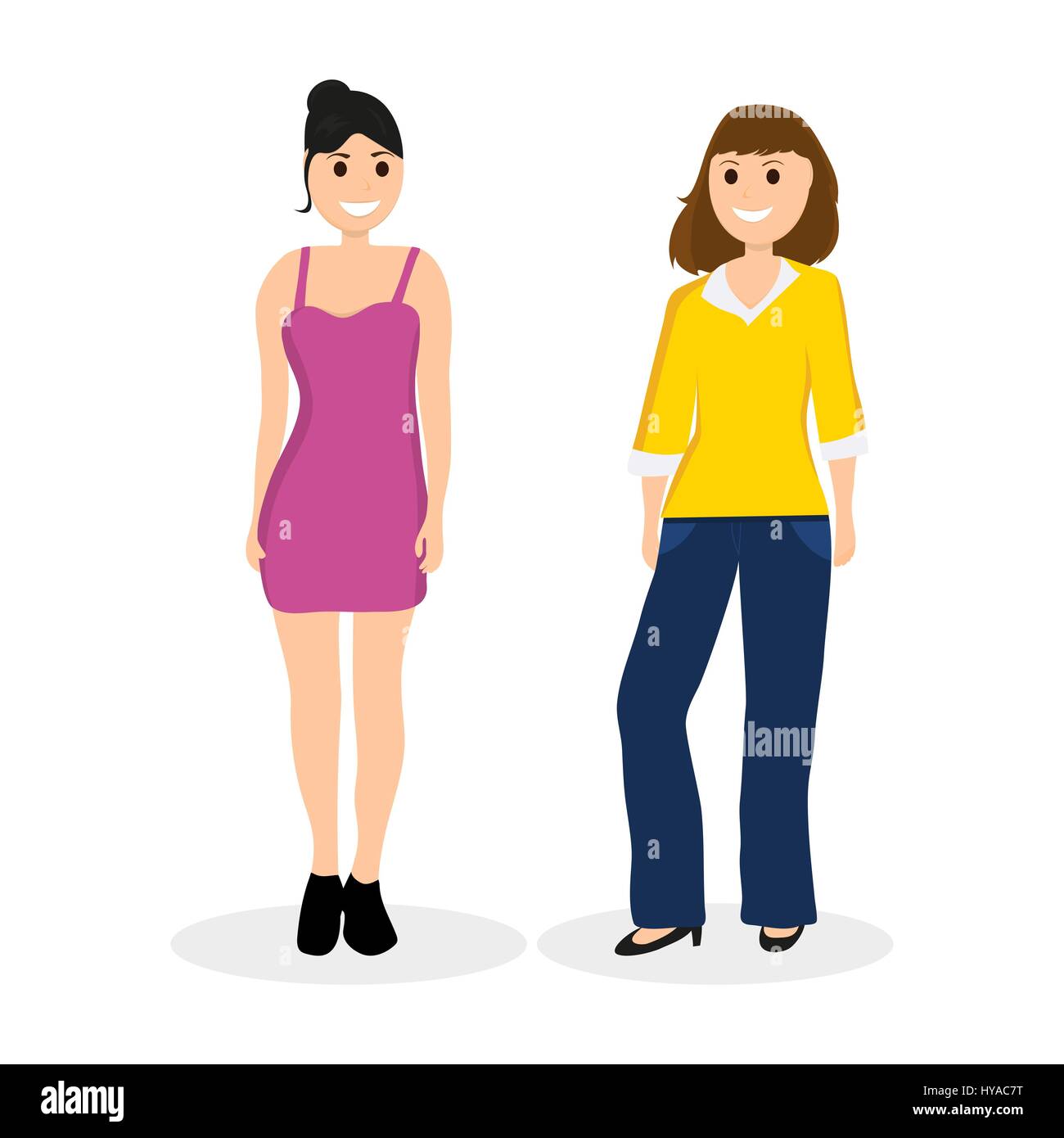 Girlfriends Stock Vector Images - Alamy