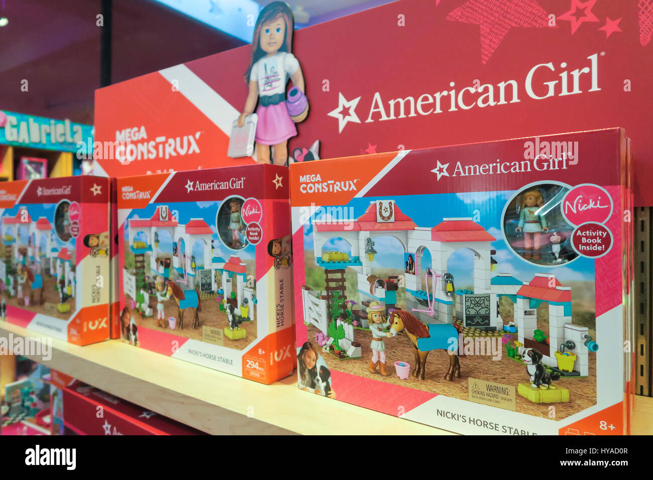 American Girl Place Store Interior,Rockefeller Center, NYC Stock Photo ...