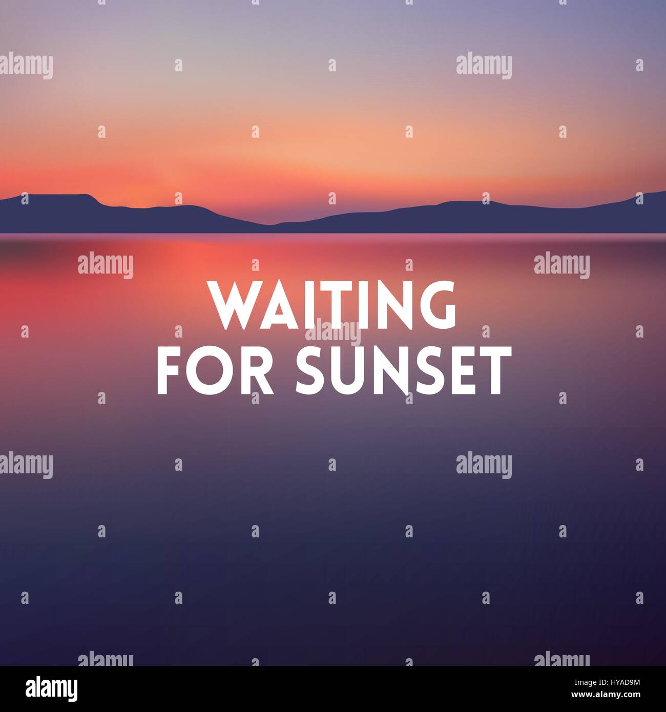 square blurred golden purple background - sunset colors With motivating ...