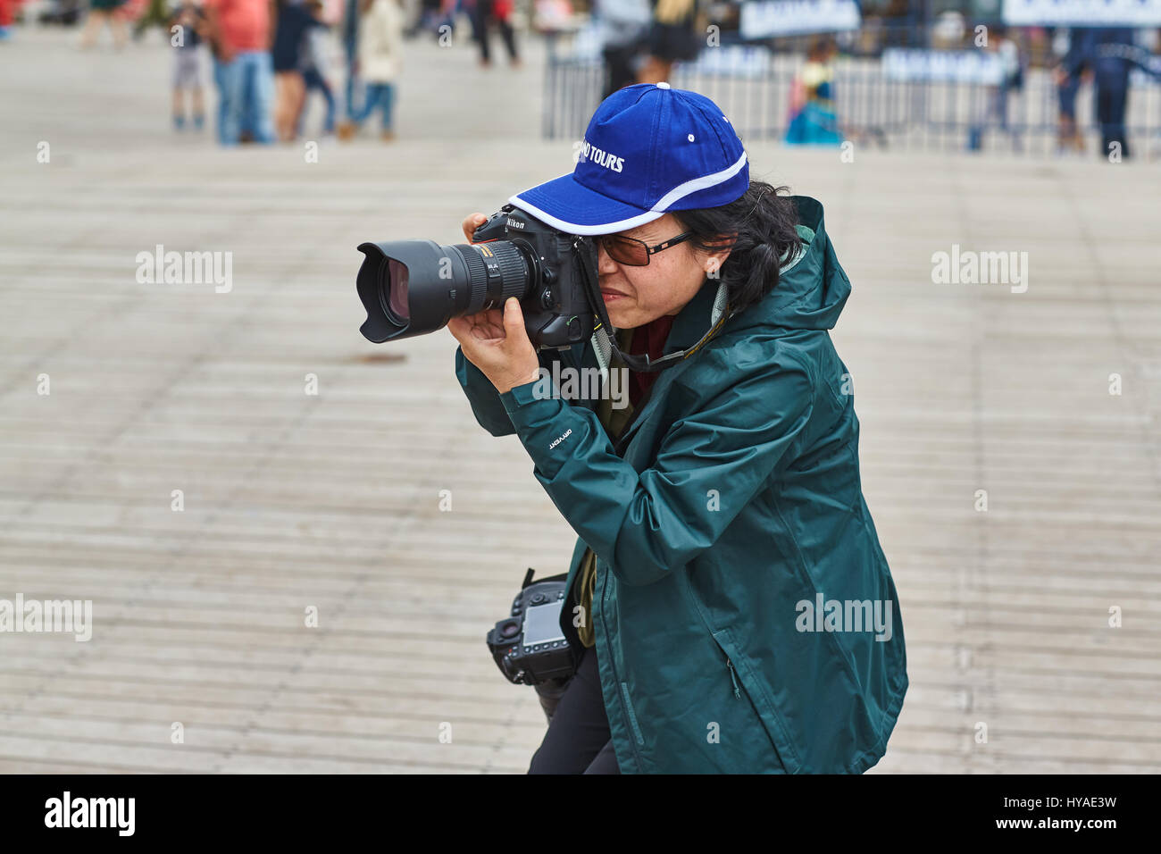 Tel Aviv - 20 February 2017: Group of photographers in Israel during ...