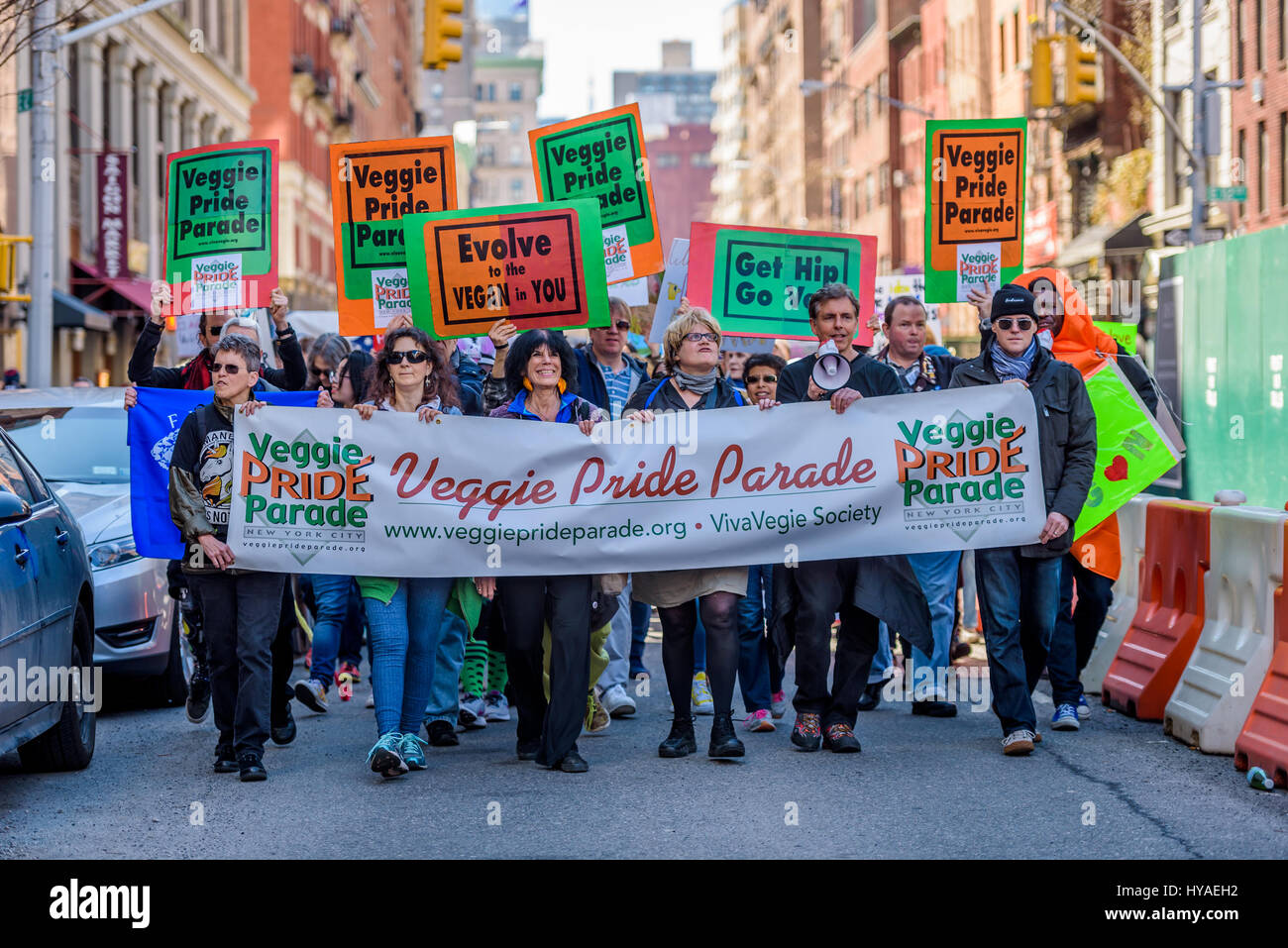 New York, USA. 02nd Apr, 2017. New York based animal-rights activists ...