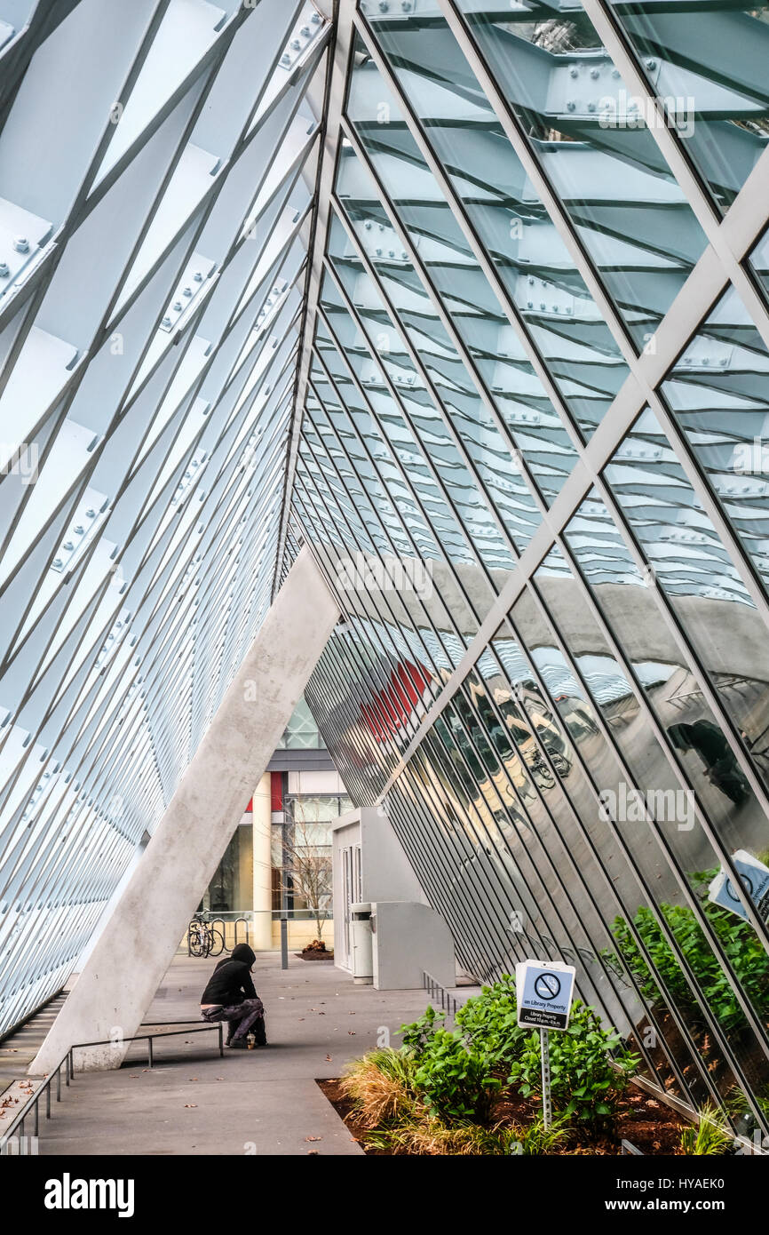 Seattle public library exterior hi-res stock photography and images - Alamy