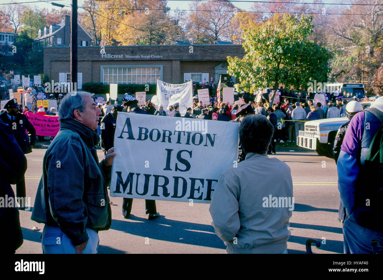 Members of Operation Rescue are arrested by DC Police Officers for ...