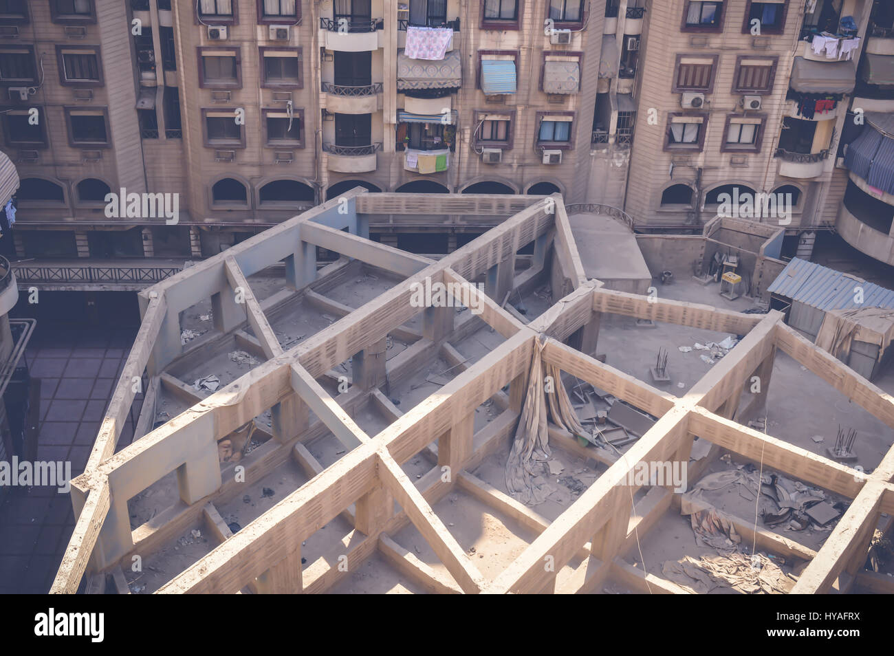 top view of old building Stock Photo - Alamy