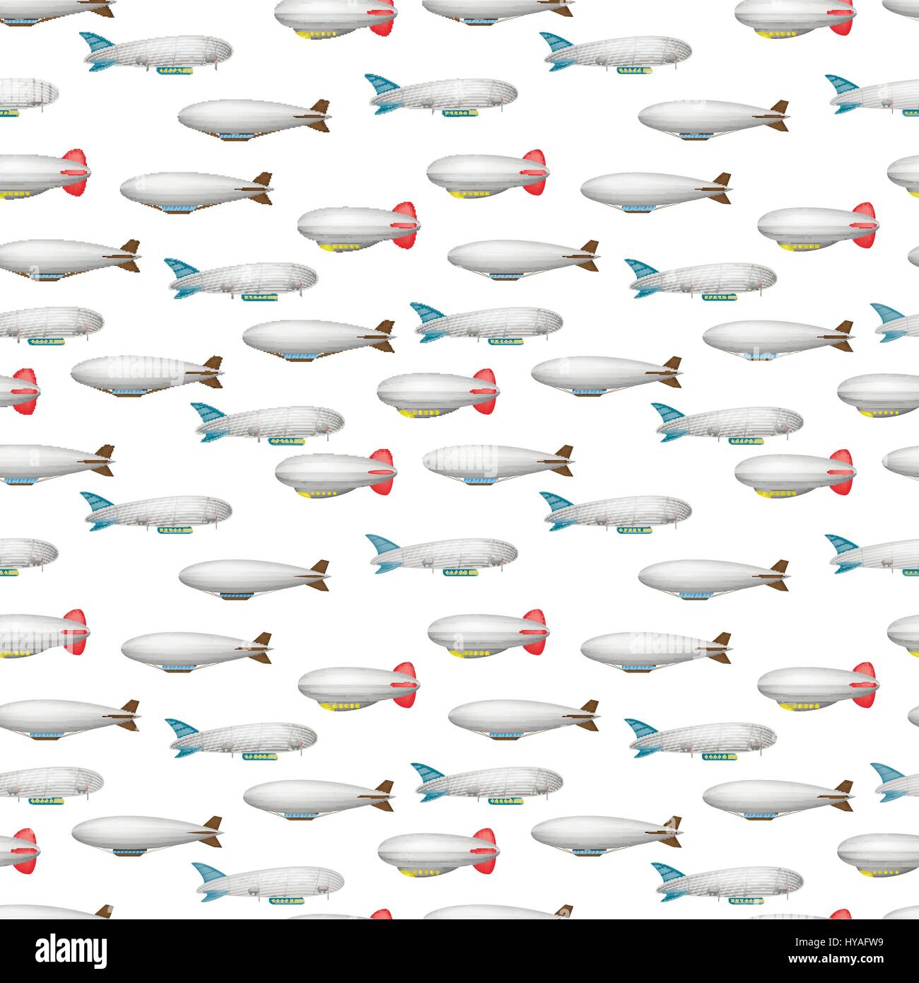 Airship seamless pattern Stock Vector Image & Art - Alamy